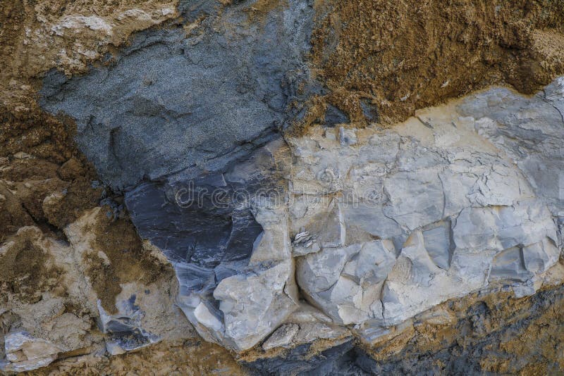 Clay Rock Layers stock photo. Image of land, background - 57770420