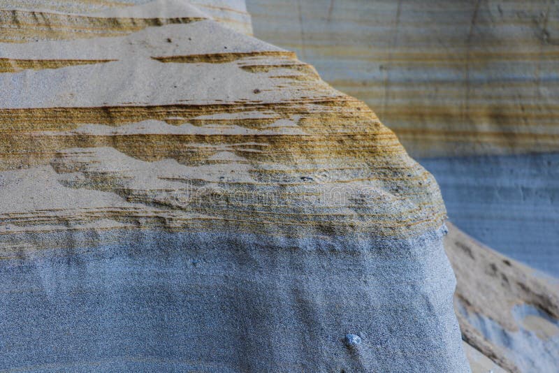 Clay, Rock and Sand in Layers Stock Image - Image of layers, shore ...