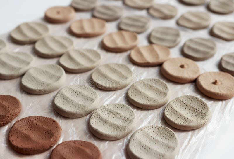 Clay Samplers Dry. Spanish Stone Masses in the Form of Round Pellets ...
