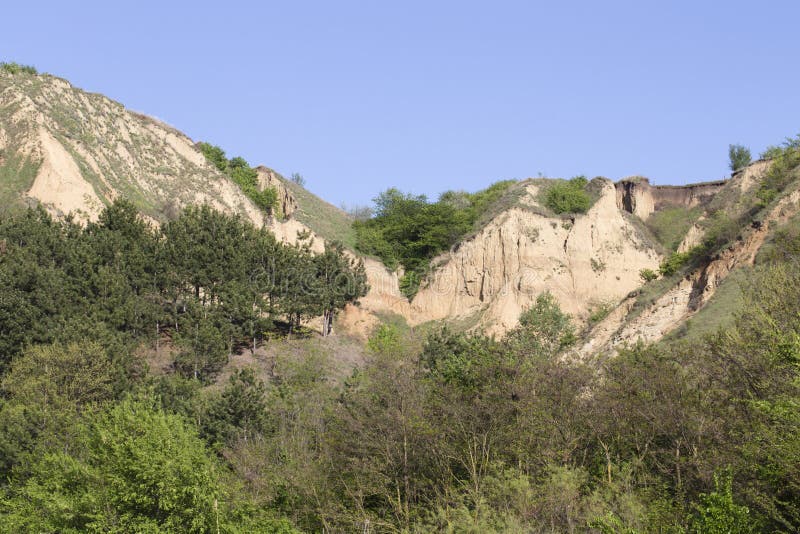 Clay-sand Hill and the Sky. Stock Photo - Image of yellow, beautiful ...