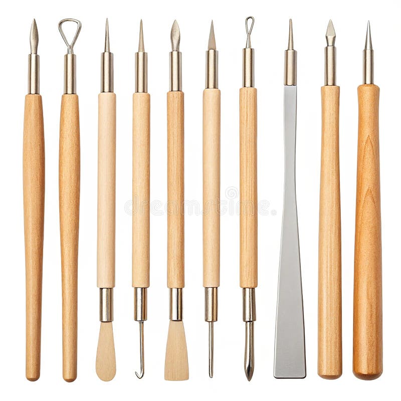 Assorted Clay Sculpting Tools Stock Illustrations – 19 Assorted Clay ...