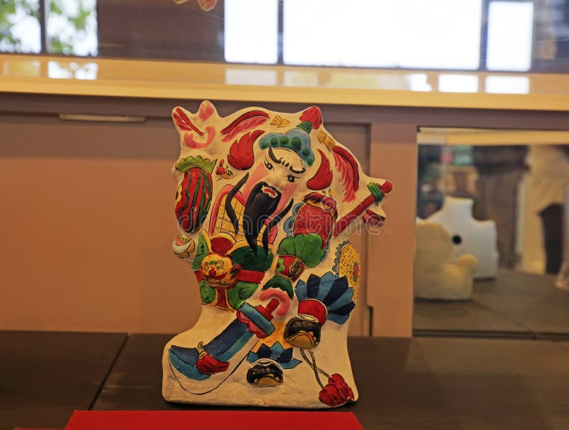 Clay Sculpture of Chinese Traditional Style Stock Photo - Image of ...