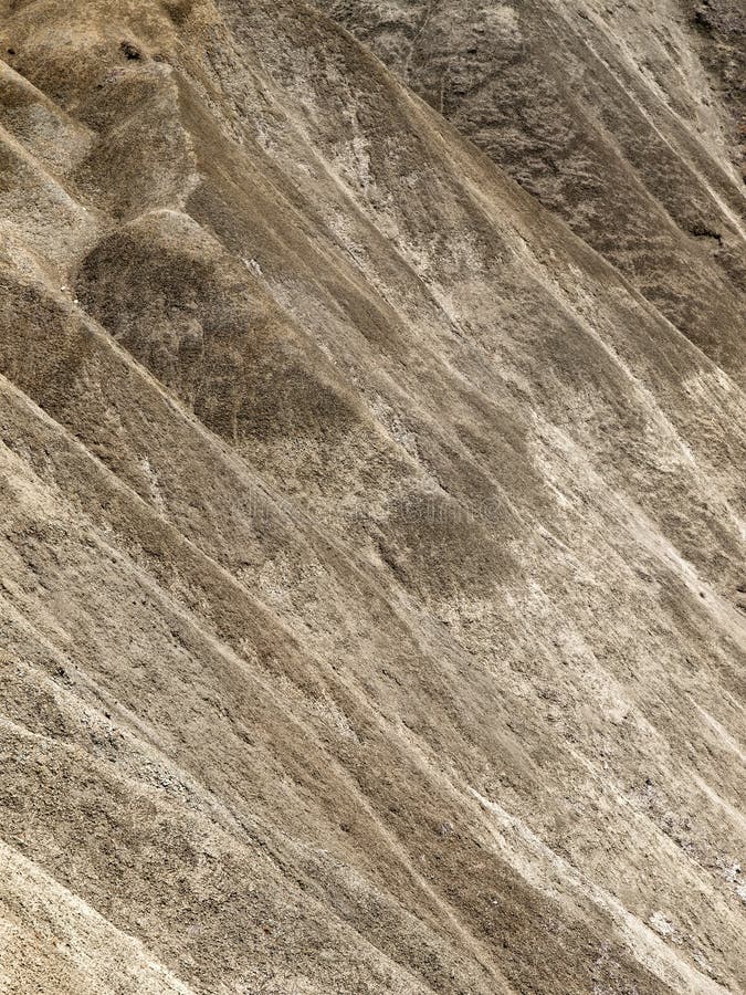 Clay Slopes Formed by Blue Clay Weathering and Erosion by Sea at Fomm ...