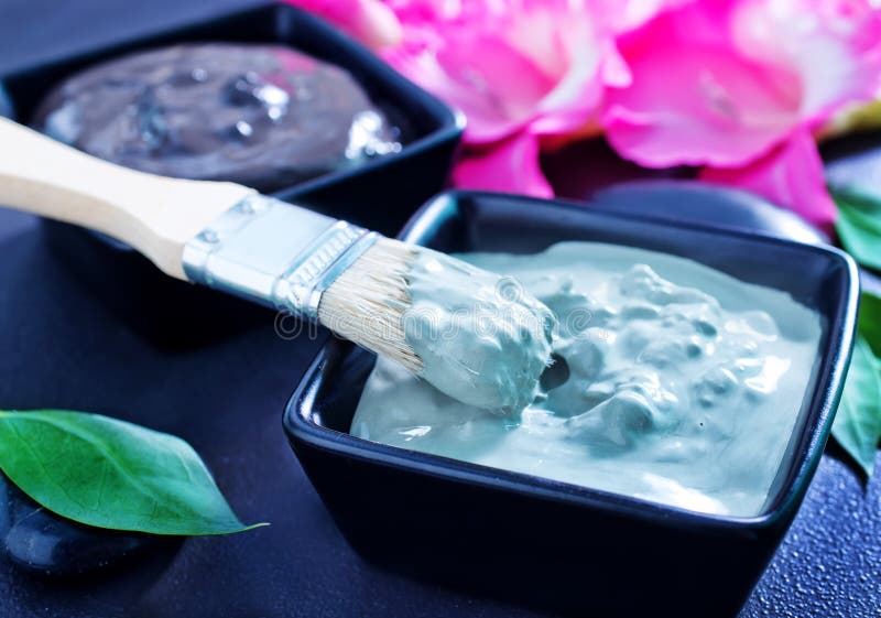 Clay for spa stock photo. Image of green, skincare, facial - 53106460