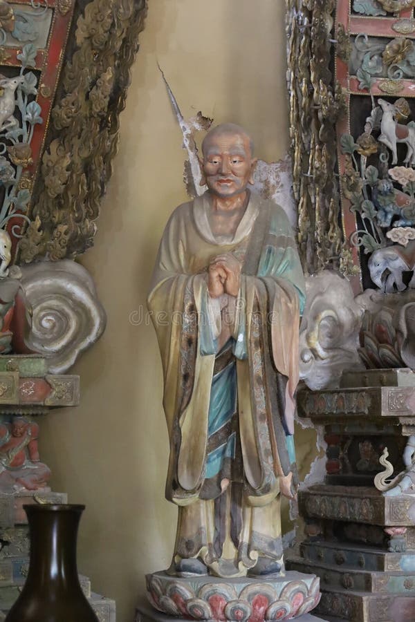Clay Statue of Arhat - Ming Dynasty Stock Image - Image of clay, arhat ...