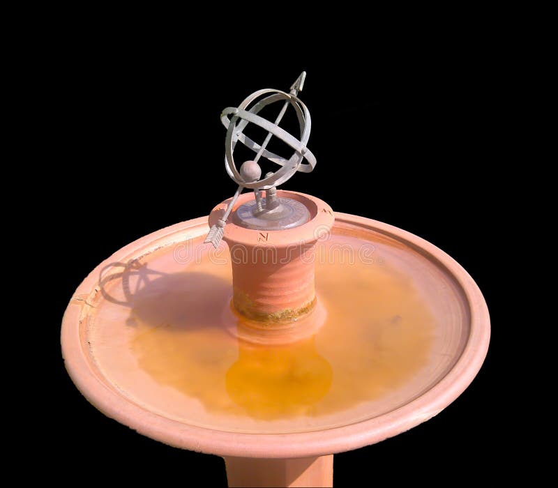 Clay Sun Dial stock photo. Image of efficient, homemade - 35281882