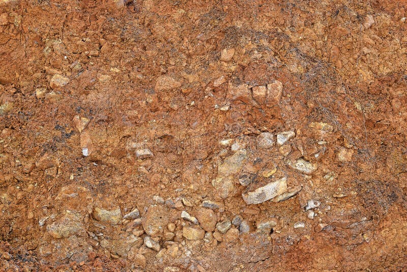 Clay surface with stones. stock photo. Image of clay - 173607274