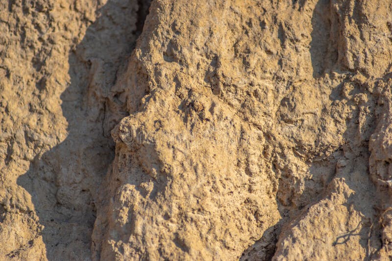 Clay Texture on the Edge of a Cliff Stock Photo - Image of ecology ...
