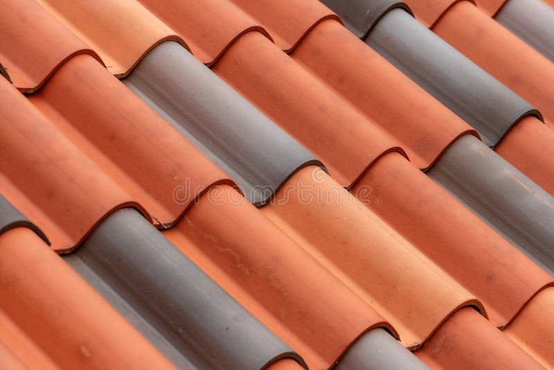 Clay tile roof texture stock image. Image of roofing - 139974695