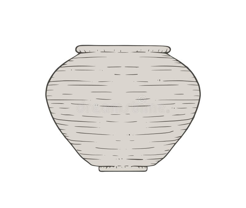 Clay vessel design stock vector. Illustration of fictile - 298421925