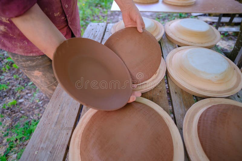 A Clay Vessel is Produced by the Hands of a Potter. Testing of ...