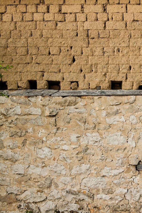 The Clay Wall for Background. Stock Photo - Image of natural, mineral ...