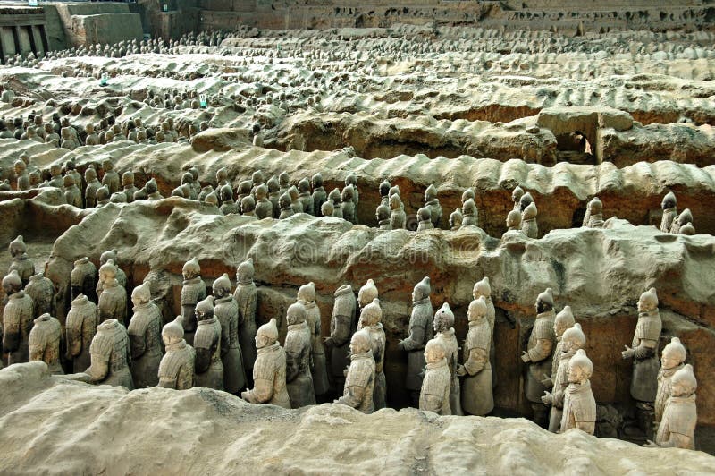 The clay warriors editorial photo. Image of group, human - 8237676