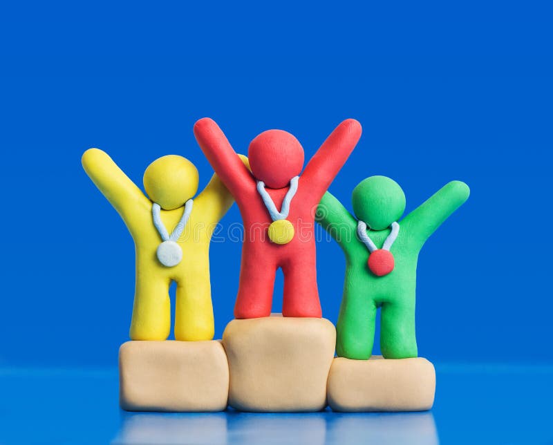 Clay Winners stock image. Image of award, vanquisher - 12902109