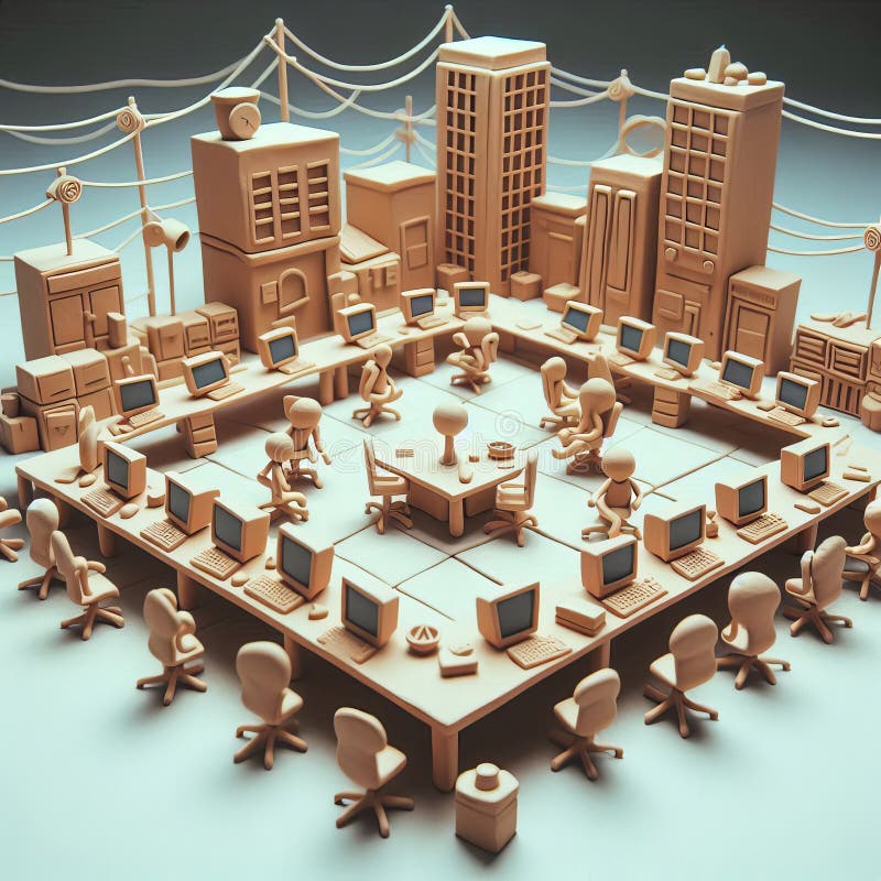 Claymation Office Stock Illustrations – 5 Claymation Office Stock ...