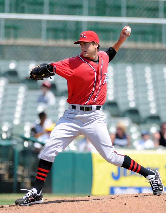 Clayton Tanner Pitching - Baseball Editorial Photography - Image of ...