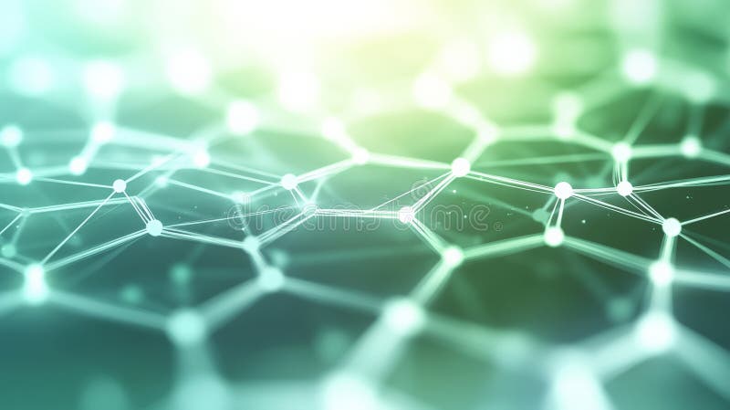 A Clean, Abstract Networking Background with a Hexagonal Grid in White ...