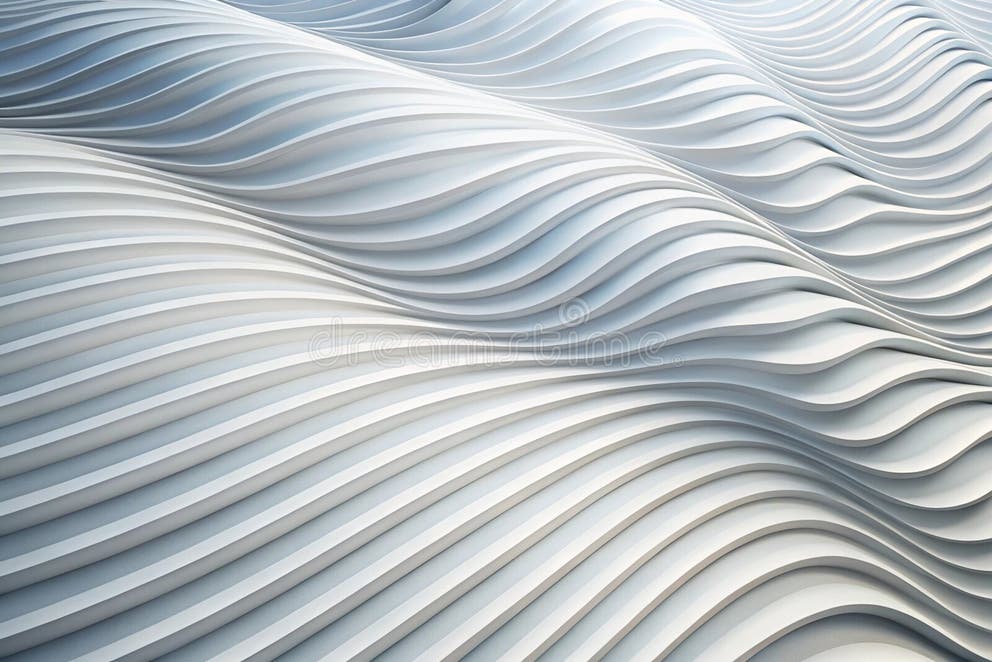Abstract White Wave Pattern Background Stock Illustration ...