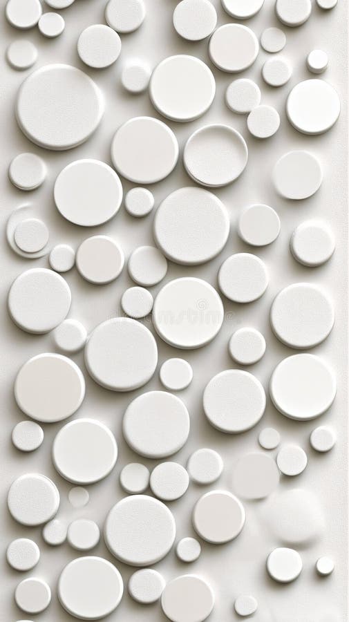 Clean Abstract White Circle Dots Pattern Texture Wall Stock Photo ...