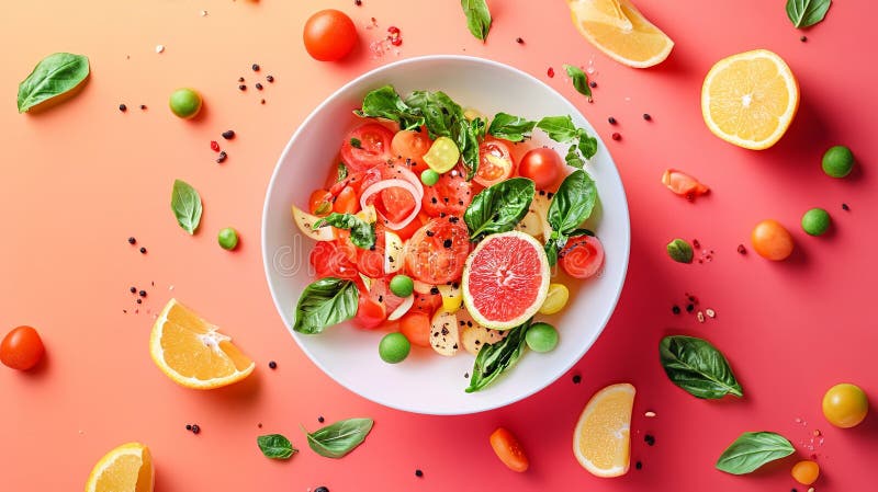 A Clean Ad for a Food Delivery Service with Bright, Inviting Visuals of ...