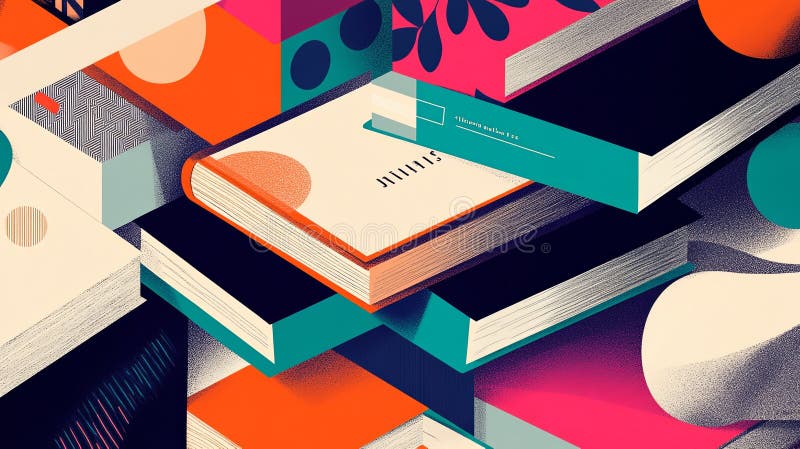 A Clean Advertisement for a Book Subscription Service Featuring Bold ...