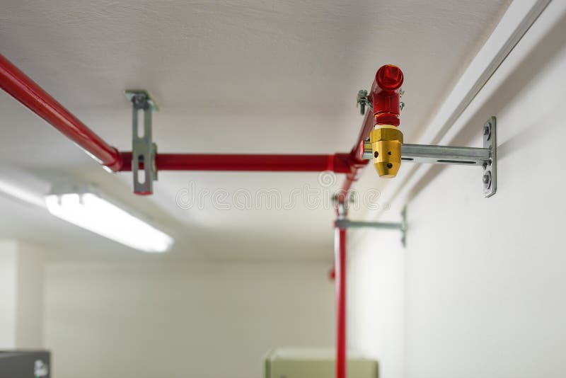 Clean Agent Fire Suppression System. Stock Image - Image of agent ...