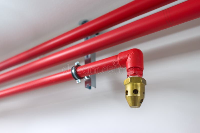 Clean Agent Fire Suppression System. Stock Image - Image of industrial ...