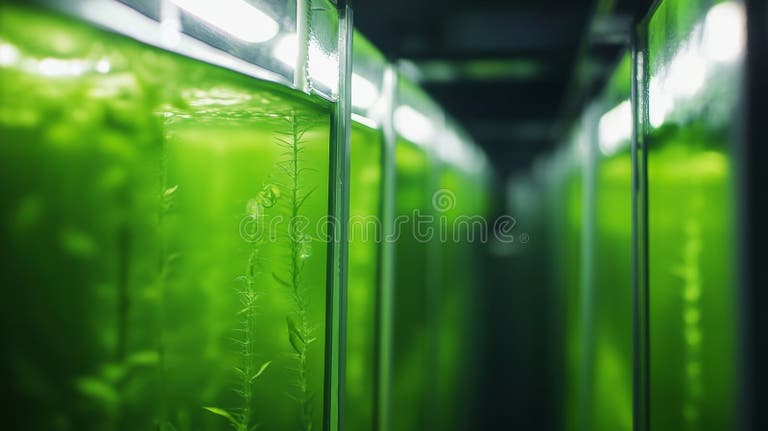 Clean Algae Biofuel Development in Modern Startup Environment Stock ...