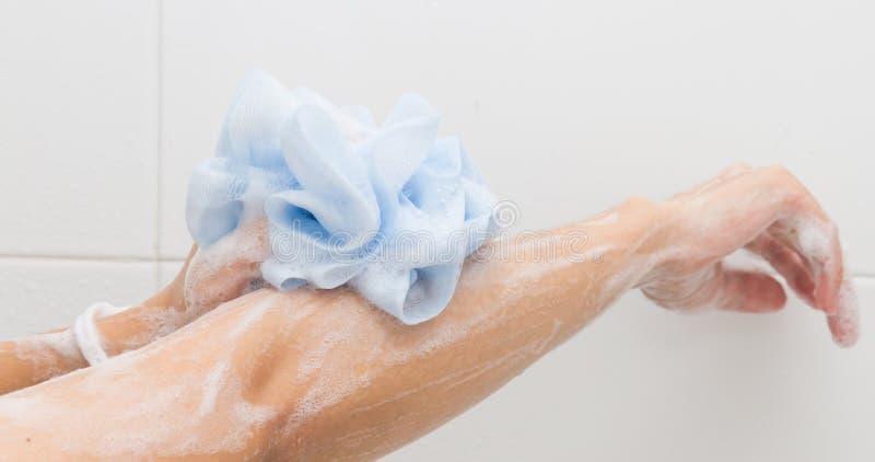 Clean the arm. stock photo. Image of clean, shower, scrub - 44050300