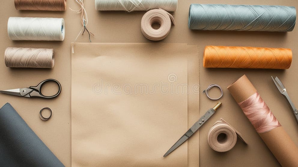 A Clean Arrangement of DIY Sewing Patterns Styled with Scissors and ...