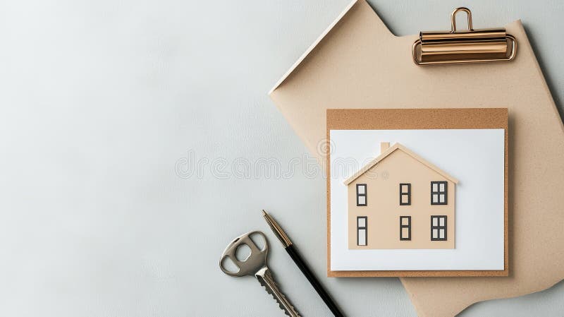A Clean Arrangement of Property Title Documents Styled with a Stock ...