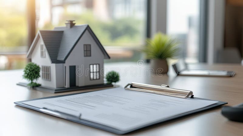 A Clean Arrangement of Property Title Documents Styled with a Stock ...