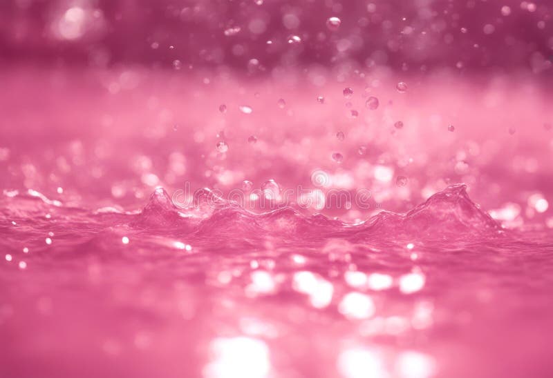 Clean Art Texture Noon Surface Water Pink Background Liquid Sunlight ...