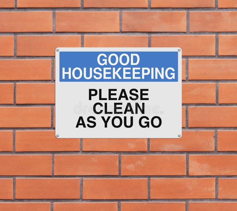 Clean As You Go stock image. Image of reminder, neat - 58609987