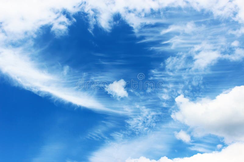 Clean Atmosphere of the Earth, Blue Sky with Clouds. Stock Image ...