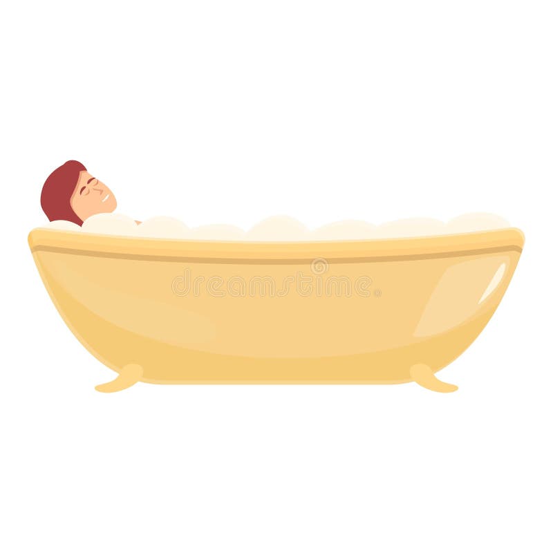 Clean Bath Icon Cartoon Vector. Warm Water Stock Vector - Illustration ...