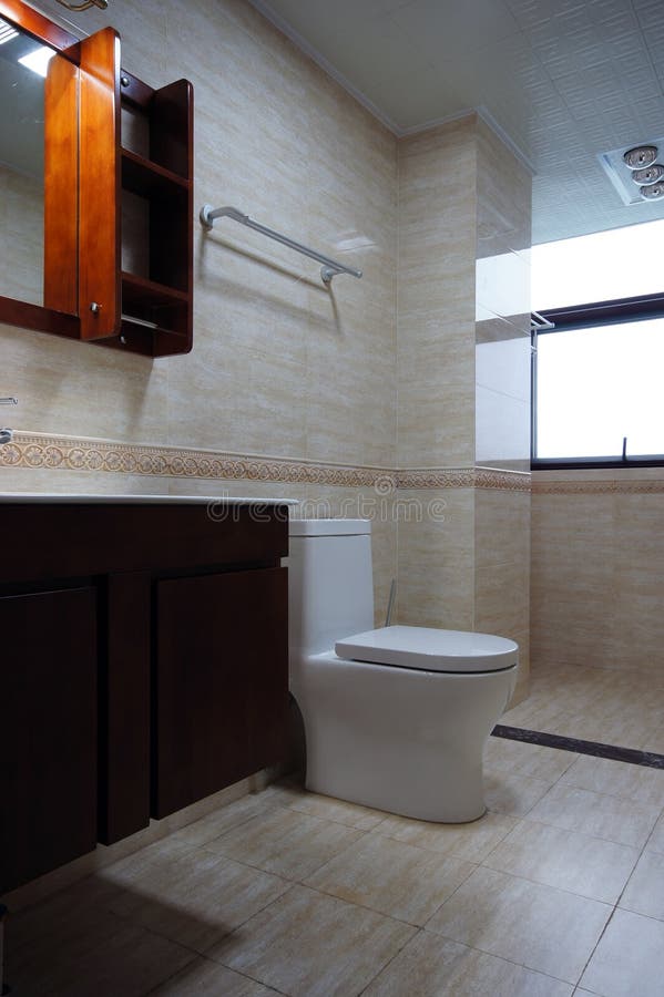 Clean the bathroom stock image. Image of interior, enjoy - 25419217