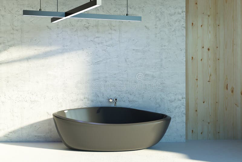 Clean Bathroom with Sunlight Stock Illustration - Illustration of light ...