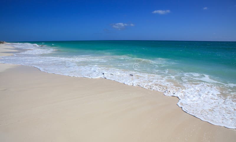 Clean beach Caribbean Sea. stock image. Image of wild - 23554457