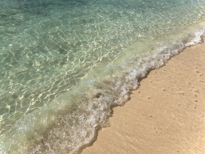 Clean beach water stock image. Image of sand, beach - 173892917