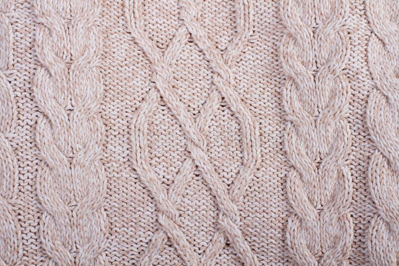 Clean beige knitted wool. stock photo. Image of comfort - 60450152