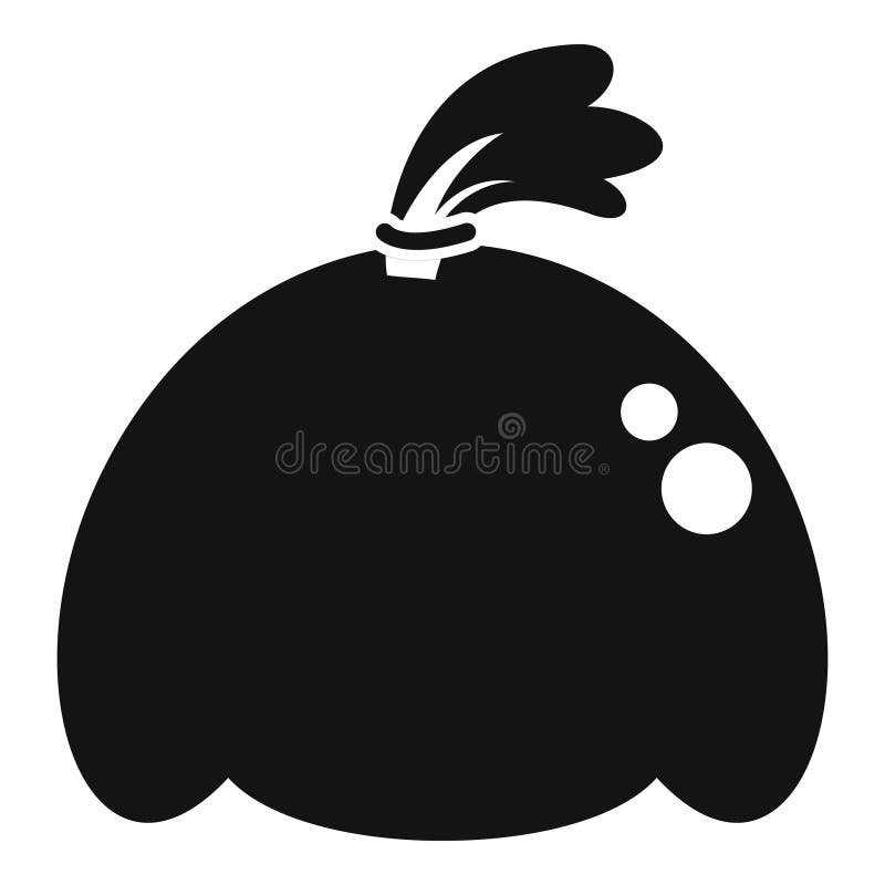 Clean Big Bag of Trash Icon Simple Vector. Ecology Sack Stock Vector ...