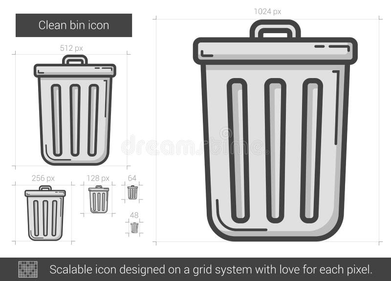 Recycling Bin Line Drawing Stock Illustrations – 627 Recycling Bin Line ...