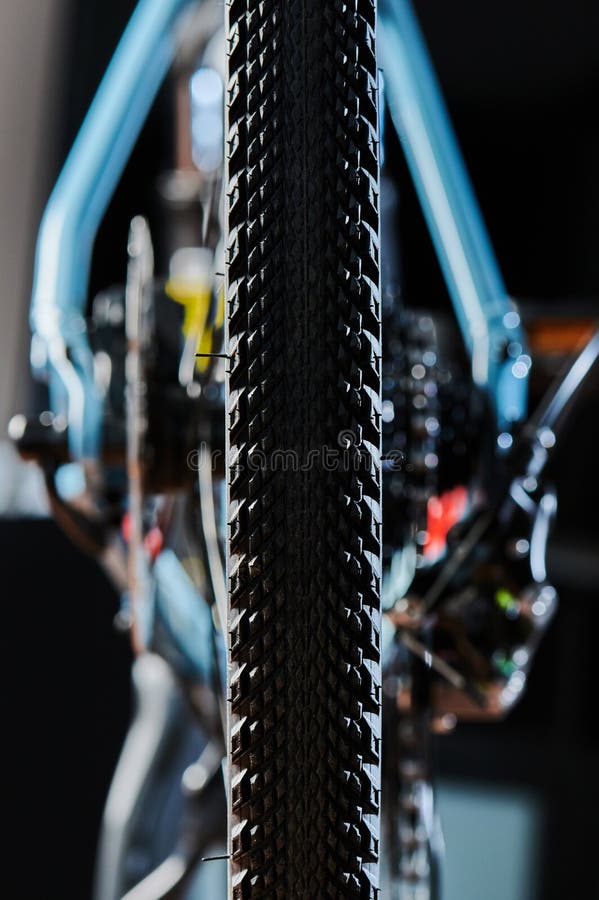 Clean black bicycle wheel stock image. Image of biking - 187086371