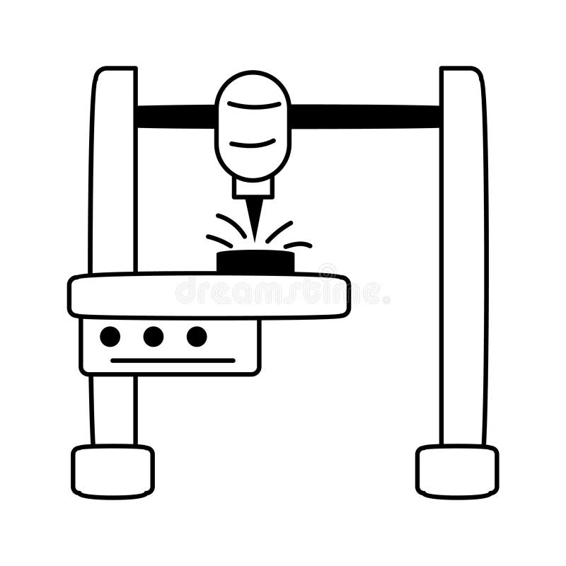 Laser Machine for Nuclear Fusion Stock Illustration - Illustration of ...