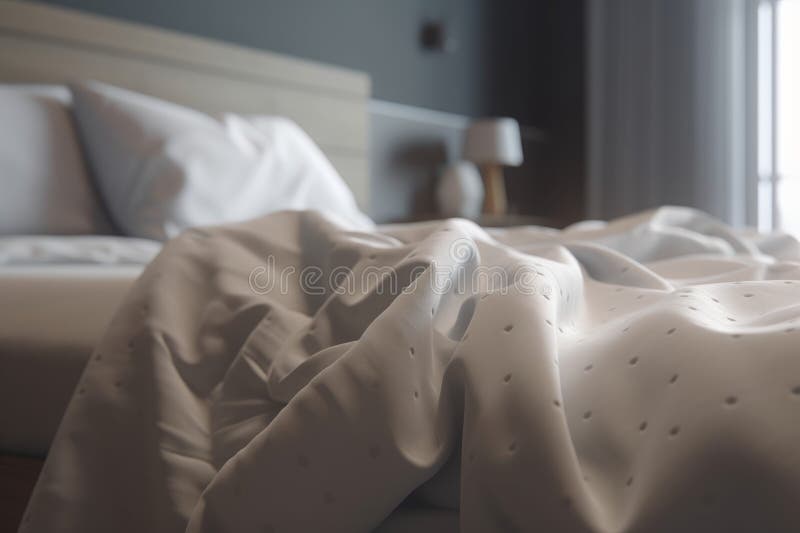 Clean Blank Bed. Generate Ai Stock Illustration - Illustration of ...