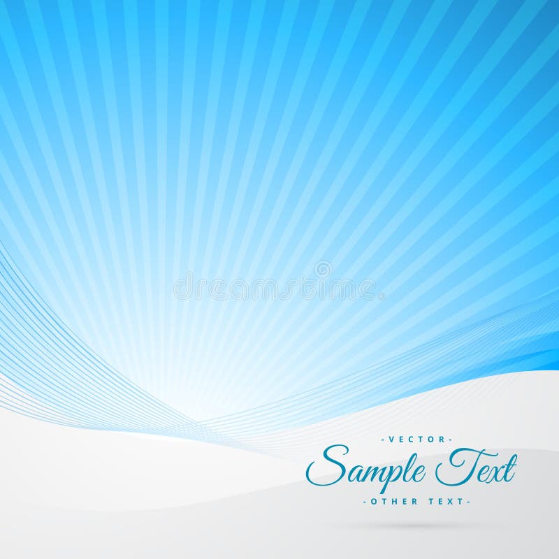 Clean Blue Background with Space for Your Text Stock Vector ...