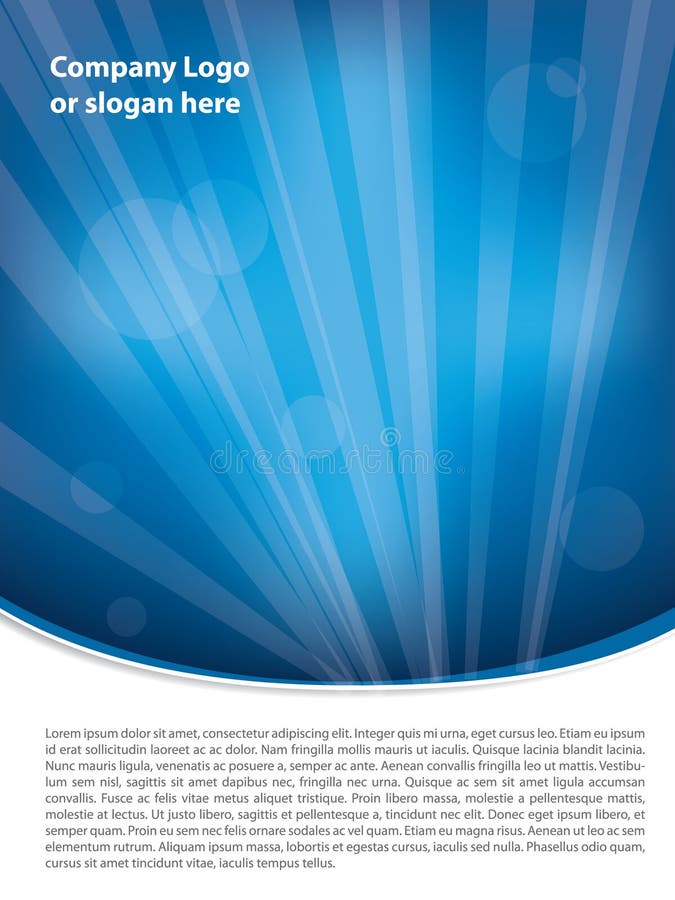 Clean Blue Template stock vector. Illustration of style - 8145848