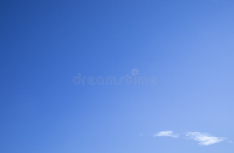 Clean Blue Sky with Smooth Clouds Down Stock Photo - Image of ...
