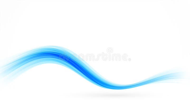 Clean Blue Smooth Curve Wave Background Stock Vector - Illustration of ...